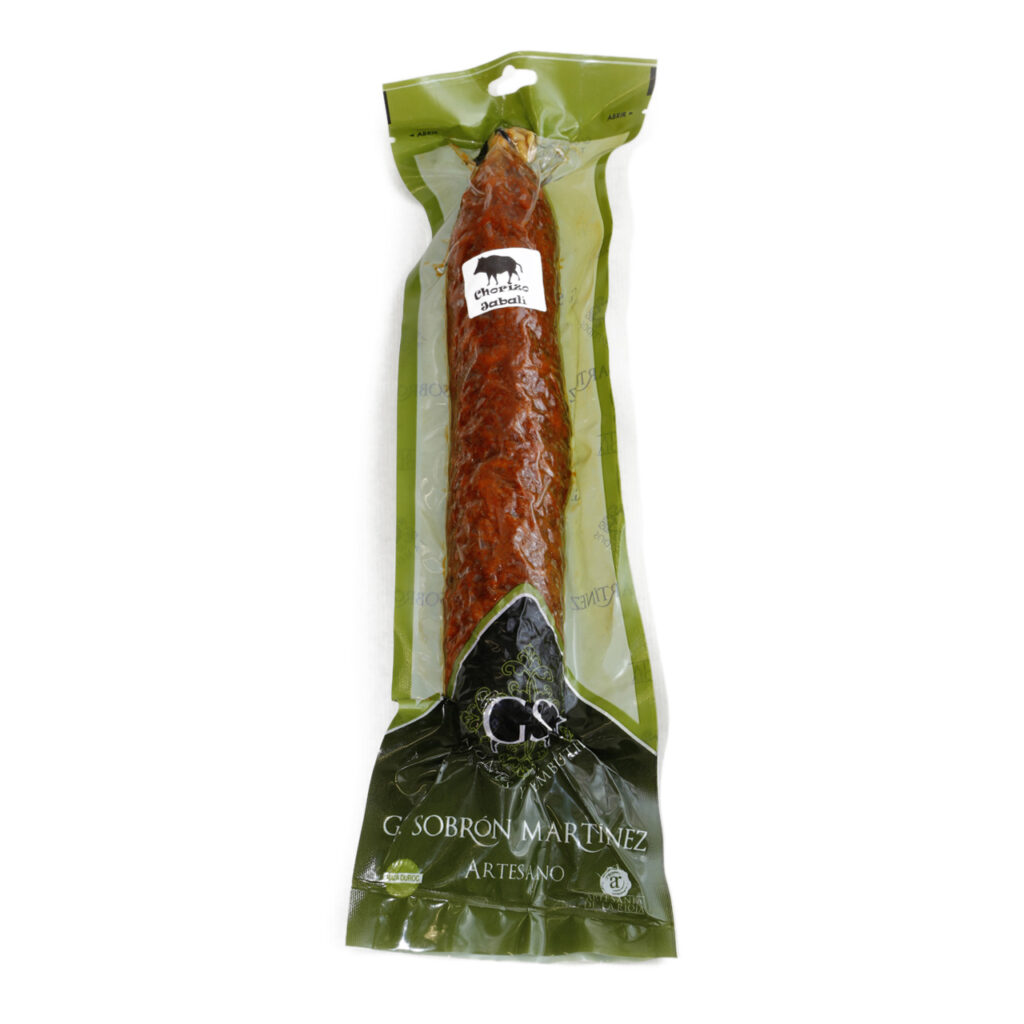 SALAMI ARTESANO CON PISTACHOS 370-420 g - Embutidos Sobrón